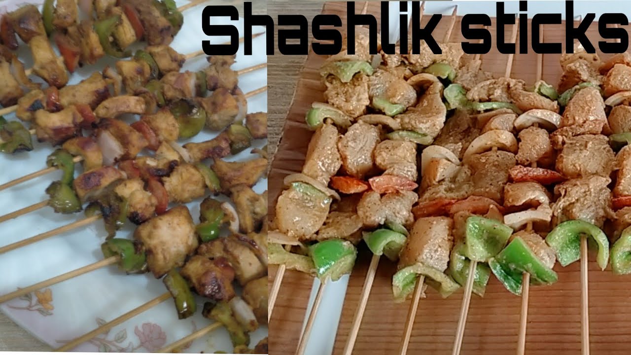Shashlik sticks/chicken shashlik sticks on tawa/easy recepie by UAK ...