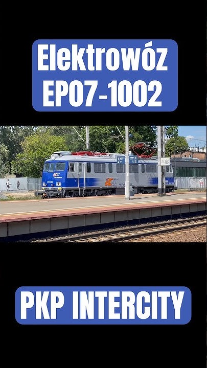 Przejazd solo elektrowóz #EP07-1002 #PKP INTERCITY przez stację kolejową Pruszcz Gdański #shorts ...