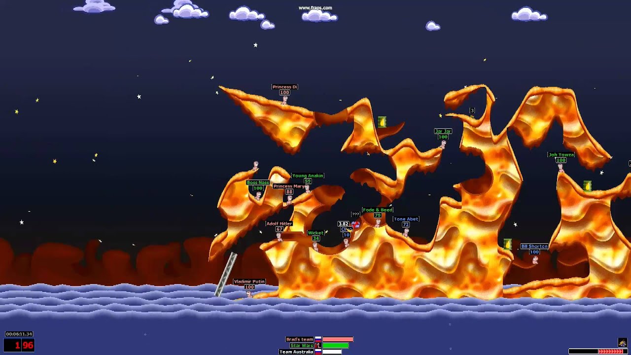 Epic worms banana bomb - YouTube