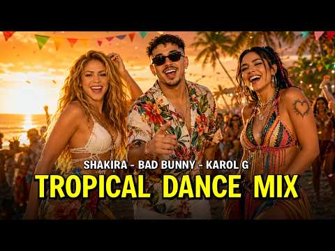Shakira x Bad Bunny x Karol G – PARADISE SUNSET 2026 | Tropical Dance Mix