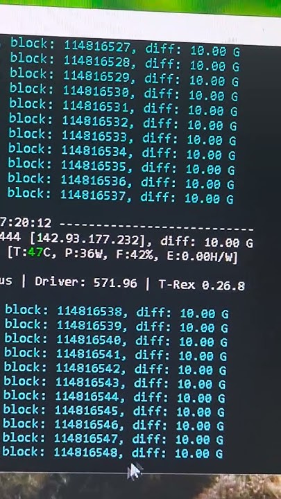 T rex Miner with Octopus algorithm using unmineable pool I don't see the connection - YouTube