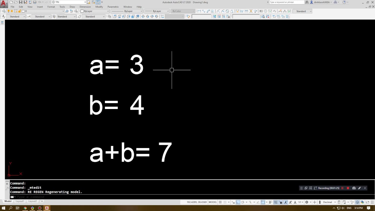 AUTOCAD: Field trong text - YouTube