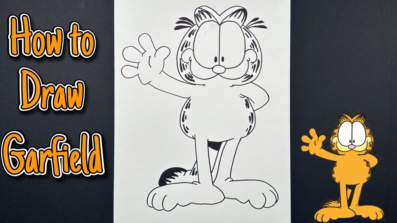 How To Draw Garfield | Garfield #drawing #howtodraw #garfield - YouTube