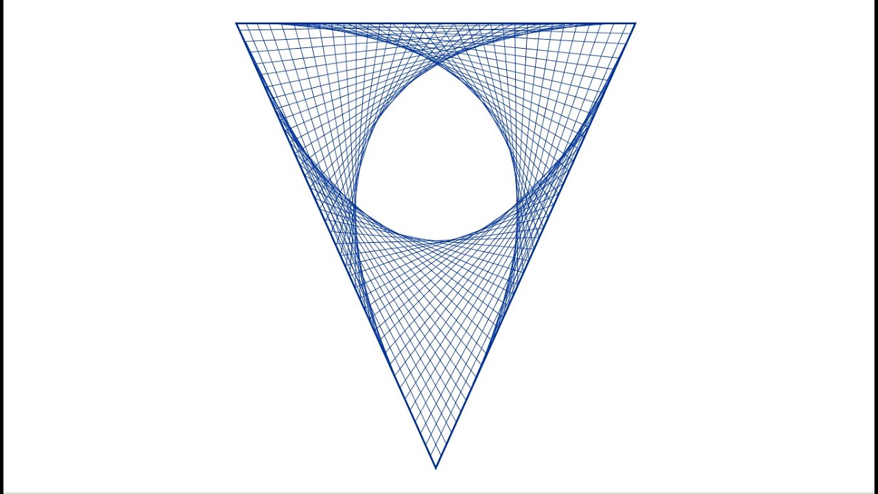 Curve stitching - Parabolic Curves - Maths Art - Melissa Maths - YouTube