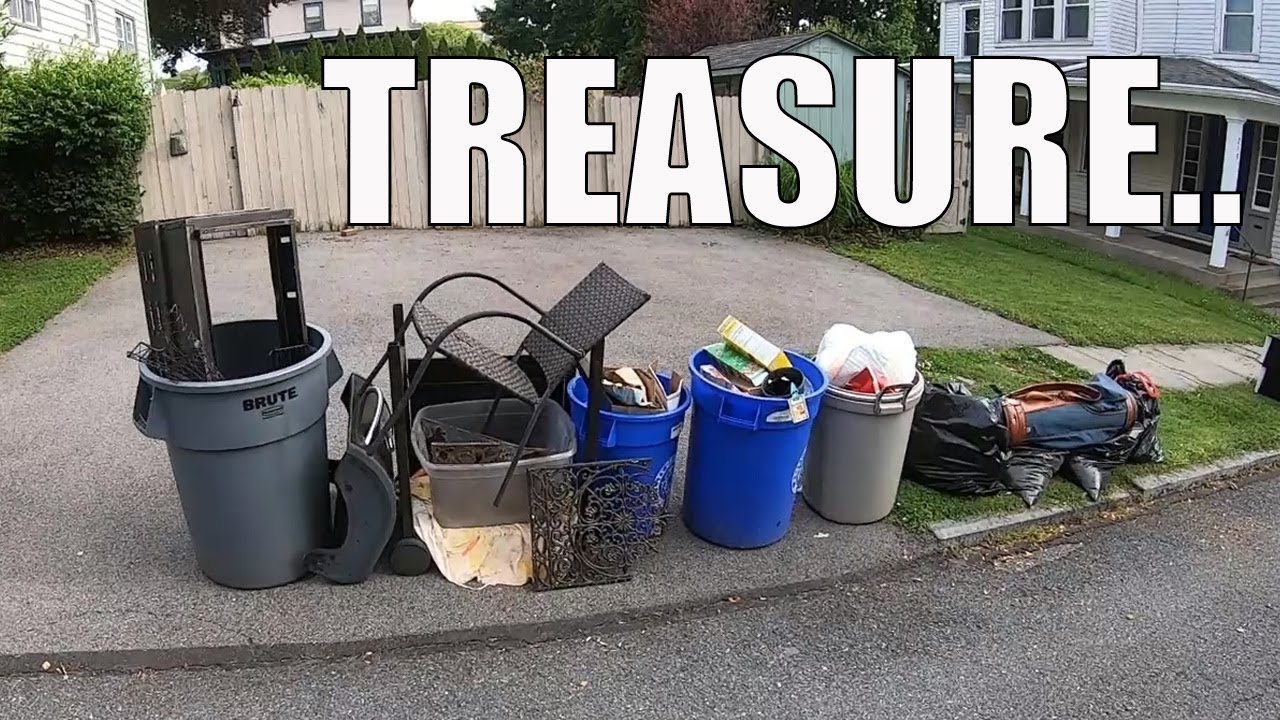 Trash Picking For Free Stuff & Getting Projects Done! - YouTube