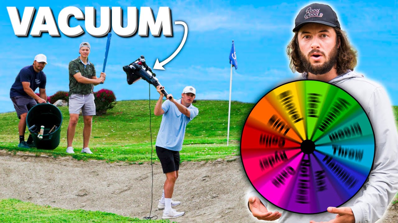 Our Editors Tried A Wheel Of NOT Ideal Golf Challenge! - YouTube