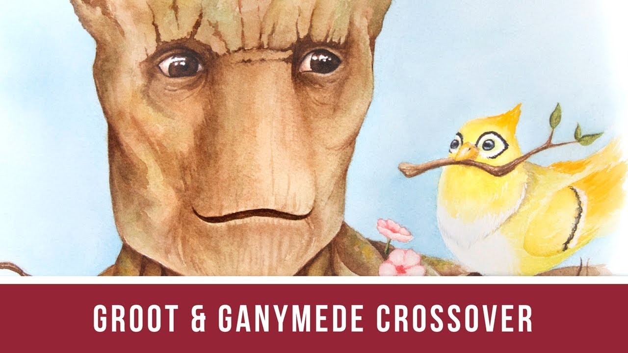 Groot & Ganymede Time Lapse Painting / Overwatch & Guardians of the ...