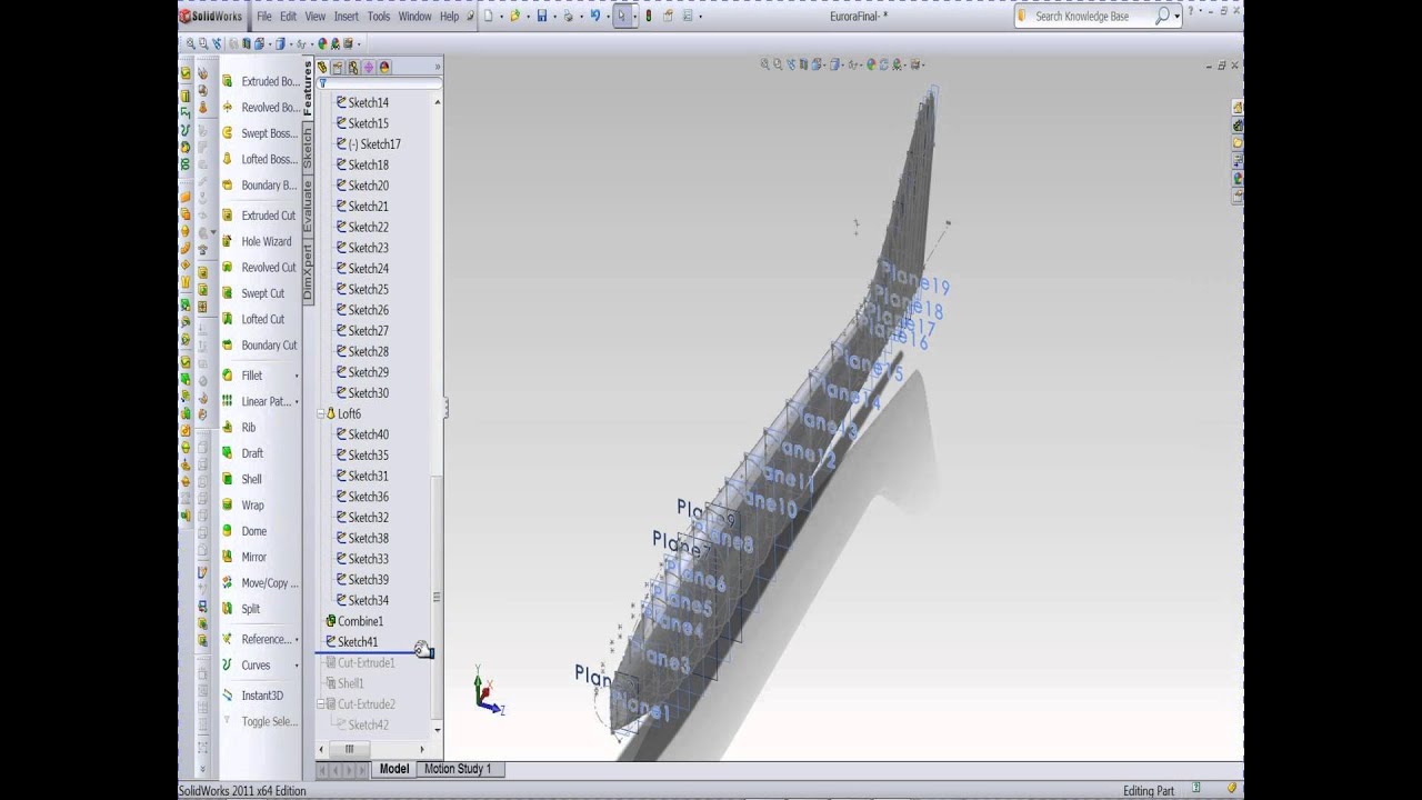 Fuselage Loft - YouTube