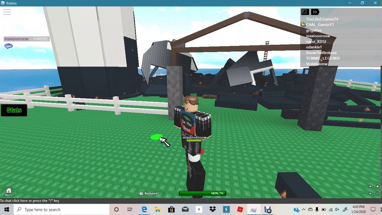 retroblox natural disaster survival - YouTube