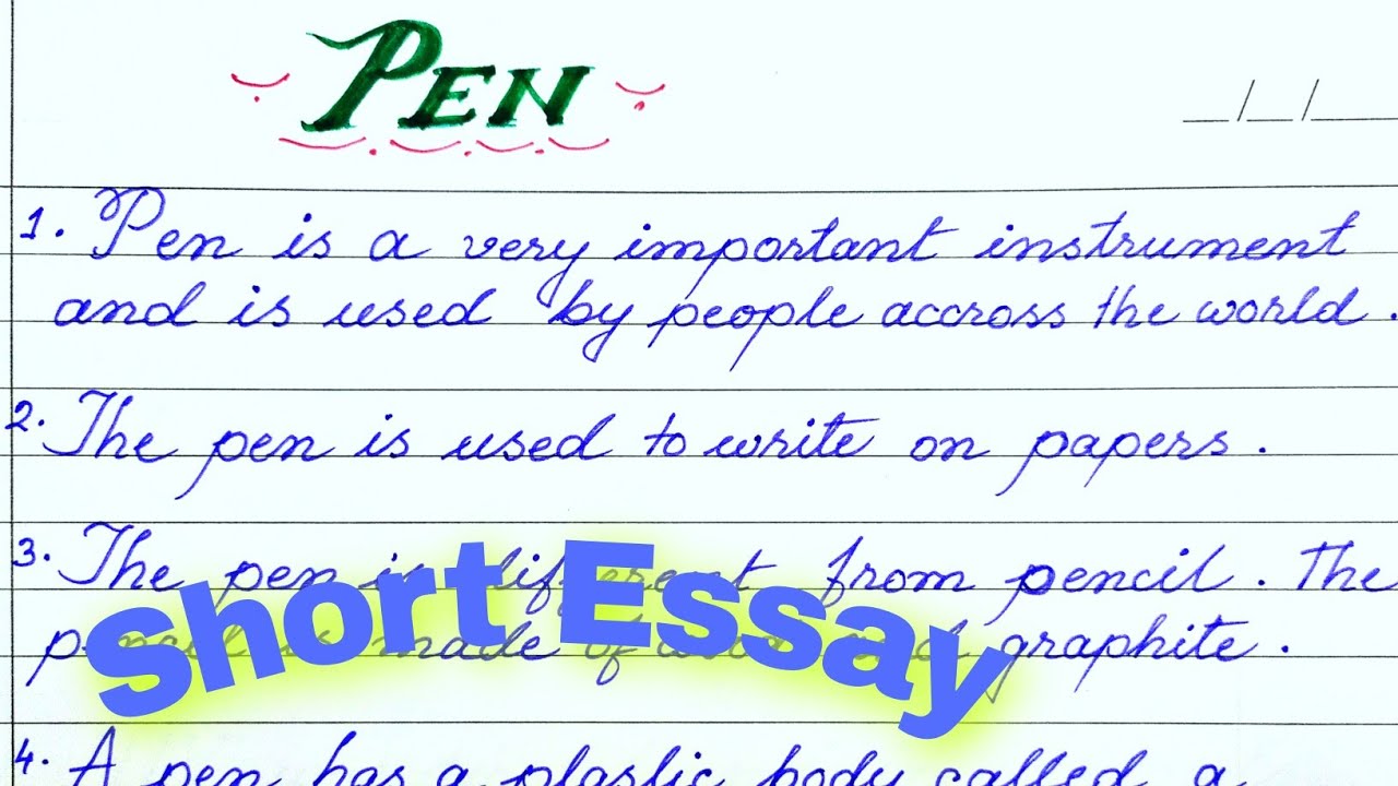 Pen essay in english | 10 lines on pen | pen par nibandh english mein ...