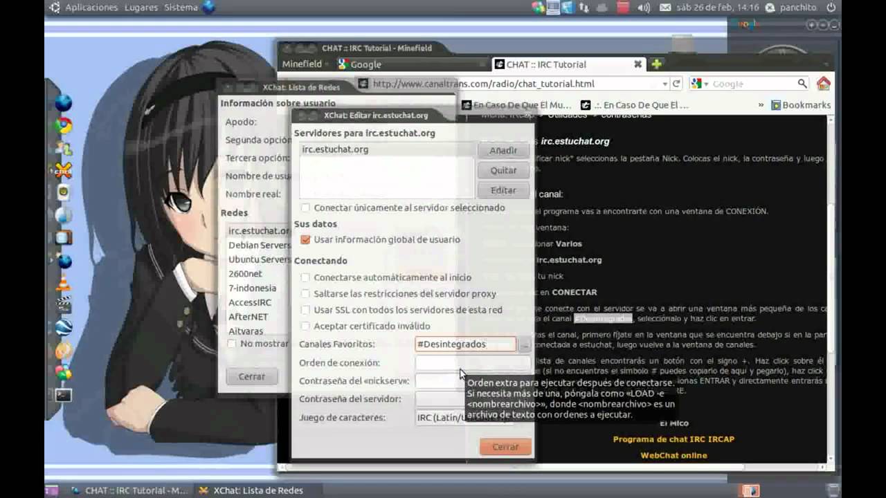 Video tutorial Para Configurar Xchat - YouTube