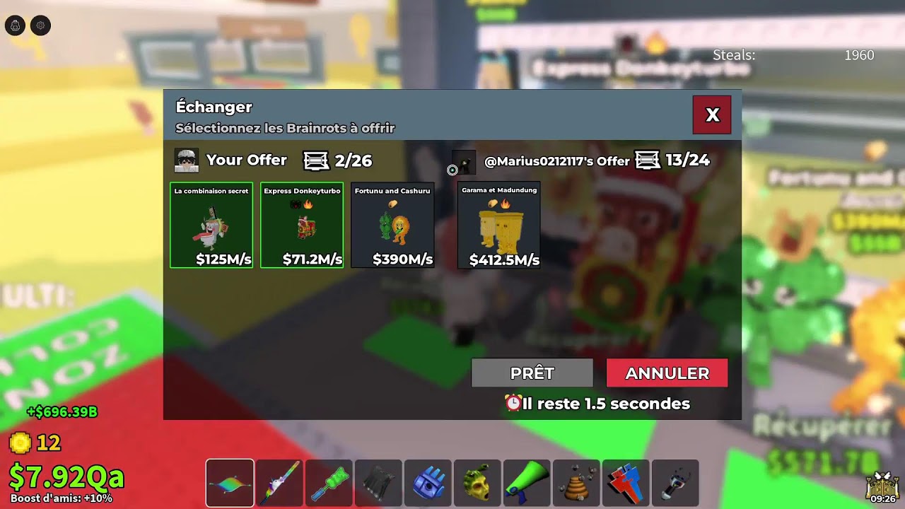 Live SAB trade Machine je trade tout les nouveau brainrot - YouTube