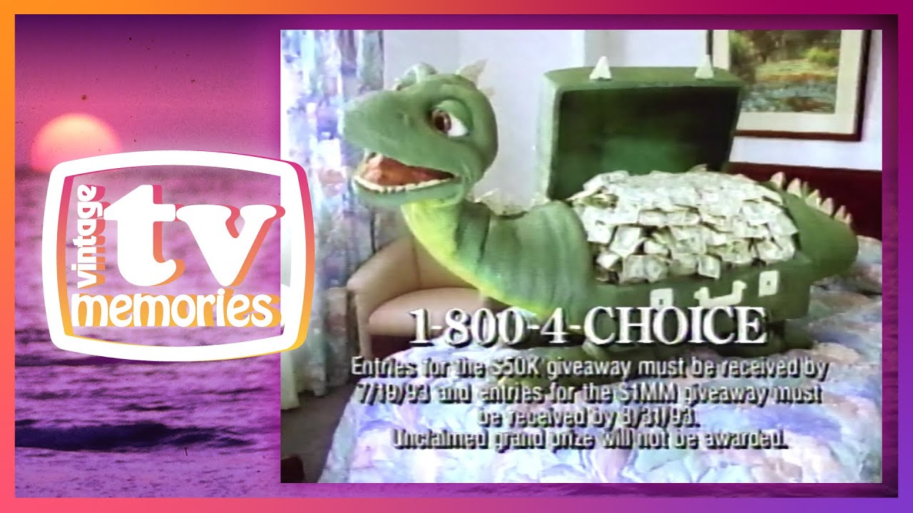 July 23, 1993 - WCAX - CBS - Choice-O'Saurus Sweepstakes at Comfort ...