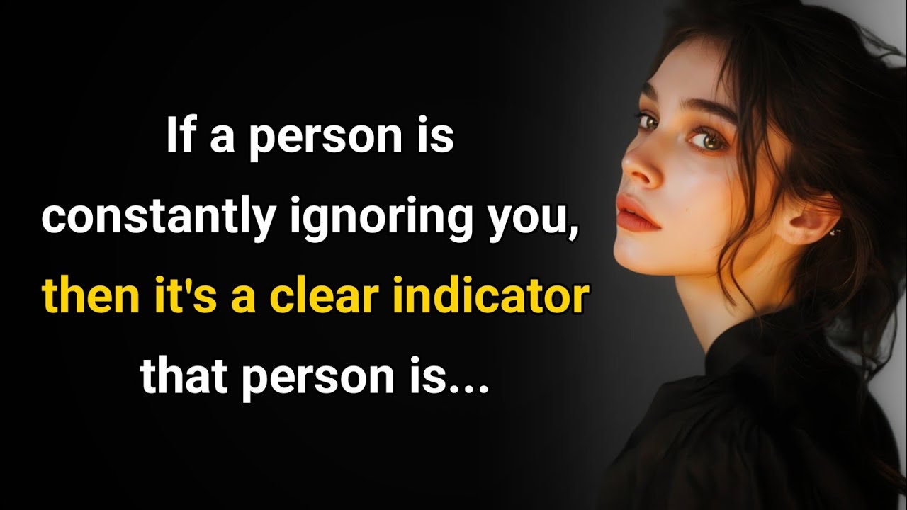 If a Person is Constantly Ignoring You then...| Psychology facts about ...