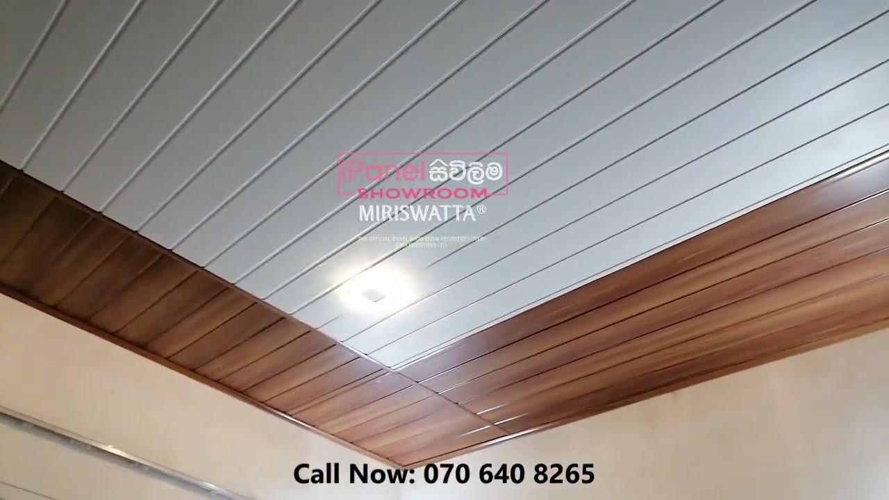 iPanel Two Tone ceiling project done by iPanelසිවිලිම showroom ...
