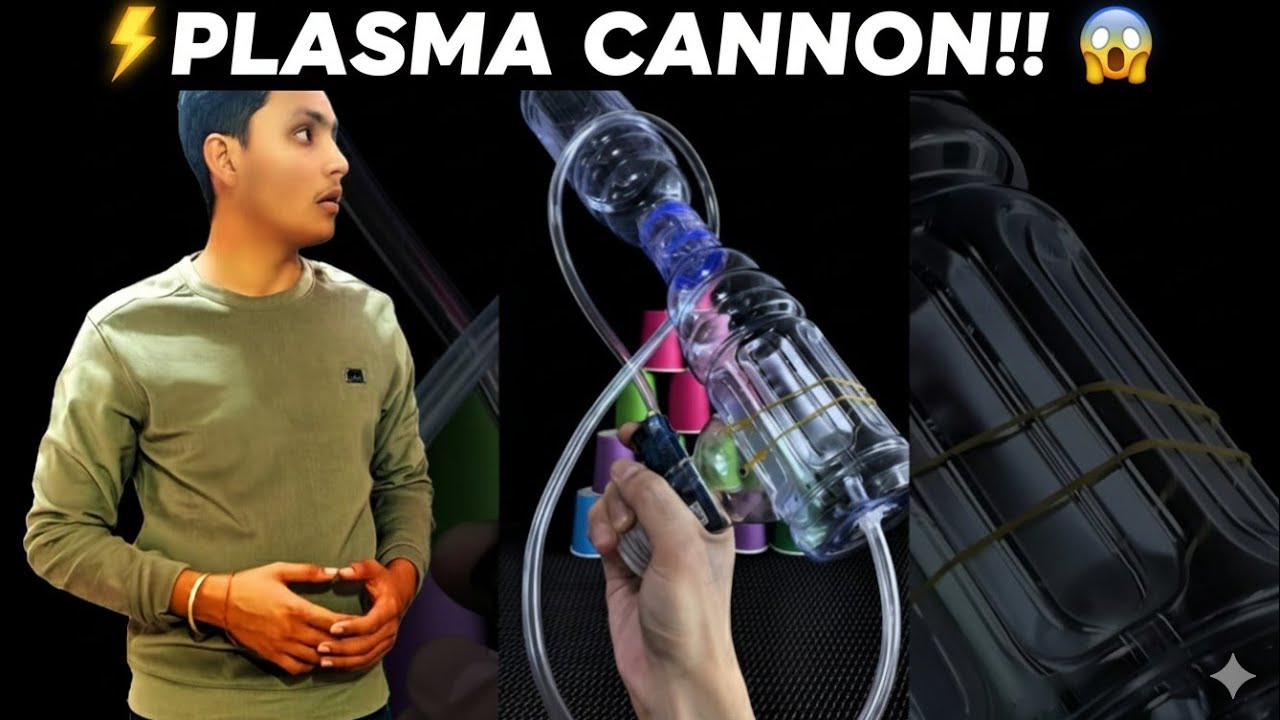 DIY Plasma Cannon Using Bottles & a Lighter ⚡😱 Extreme Power Experiment ...