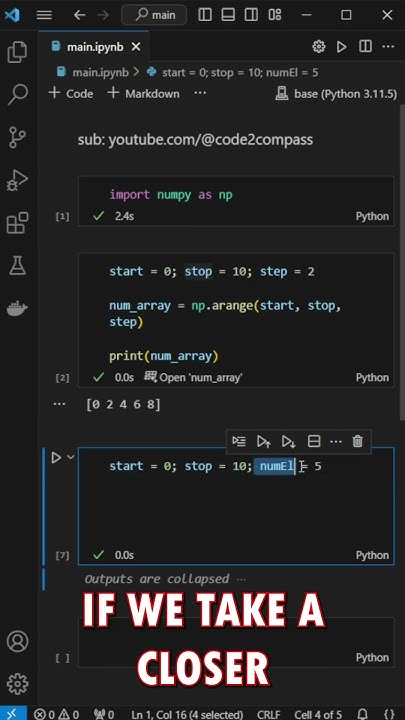 What Is The Difference Between Python Numpy Linspace Vs Arange Python Programming Coding