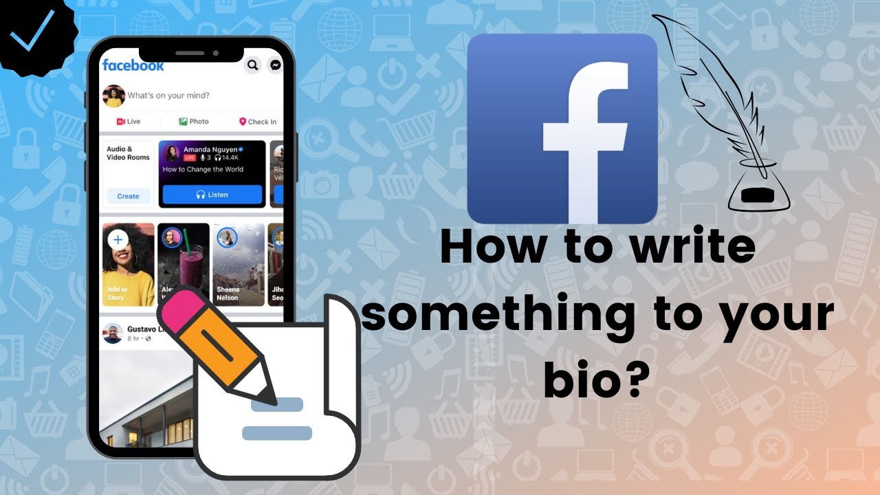 How to write something to your bio on Facebook? - YouTube