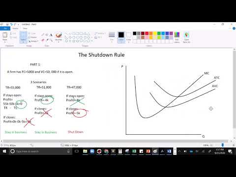 Intro Econ: The Shutdown Rule and the Supply Curve - YouTube