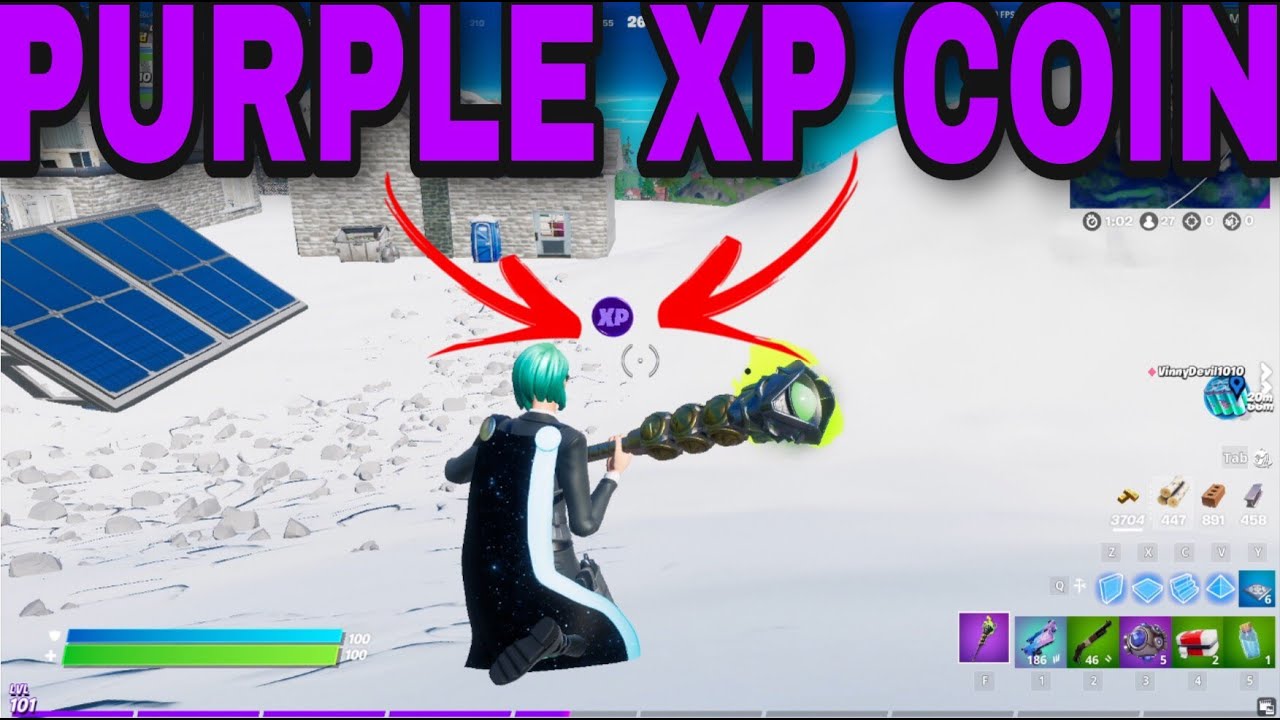PURPLE XP COIN IN FORTNITE CHAPTER 2 SEASON 5!!!!!!!!!!!! (LOCATION ...