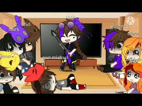 past afton + 4 tormentors react to au C.C/ Chris - YouTube