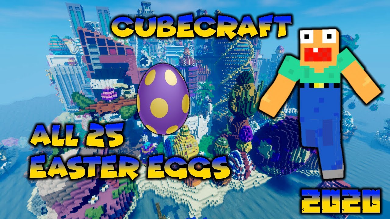 CUBECRAFT EASTER EGG HUNT 2020 | ALL LOCATIONS - YouTube