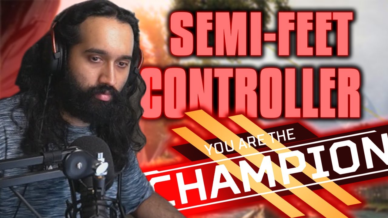 MY FIRST WIN PLAYING WITH THE FEET CONTROLLER | LG ShivFPS - YouTube