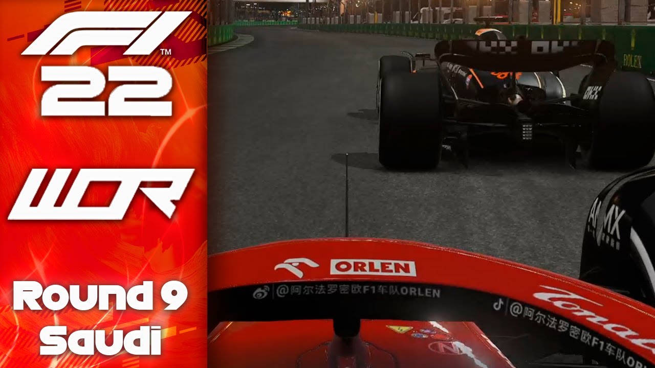 FIGHTING ON THE SAUDI STREETS! WOR Round 9 Saudi Arabia F1 22 - YouTube
