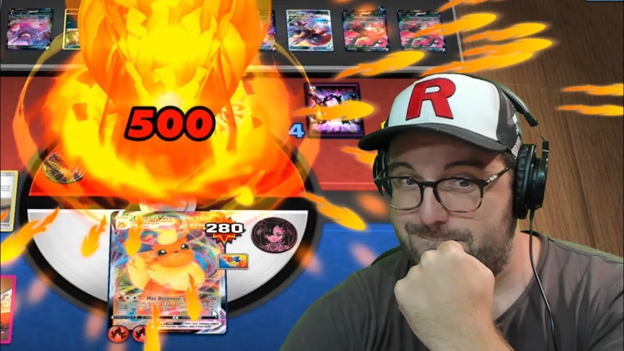 New and Improved Flareon VMAX Deck with PTCGO Gameplay - YouTube