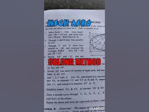 How to draw an ellipse by Rectangle method or OBLONG METHOD - YouTube