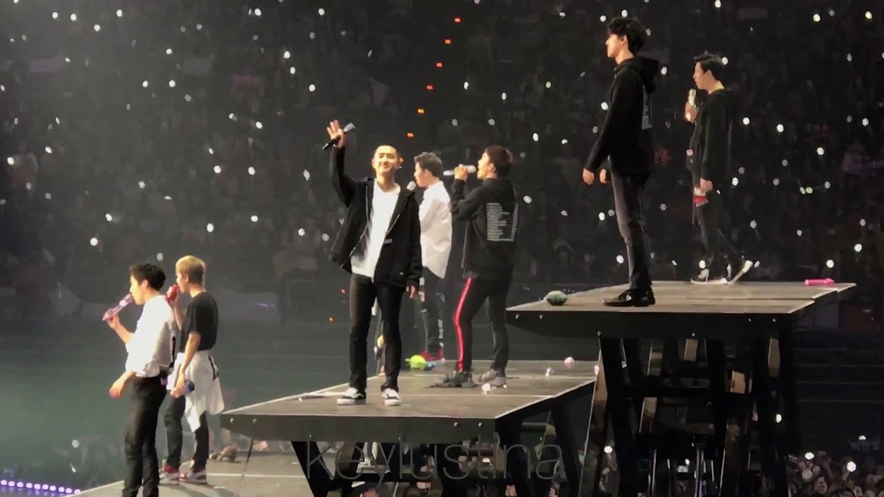 [FANCAM] 180211 EXO - ANGEL 너의 세상으로 + ENDING TALK EXO PLANET #4 - THE ...