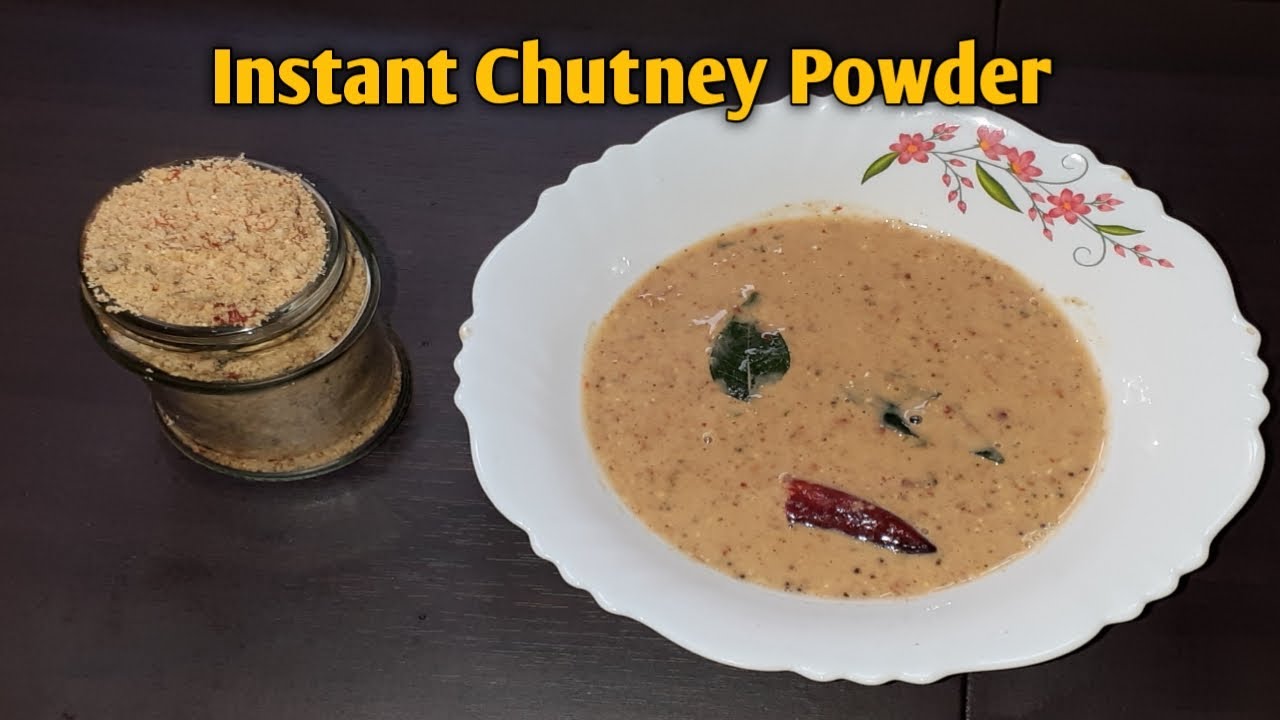 Instant Chutney powder || உடனடி சட்னி பொடி #Saisrecipes - YouTube
