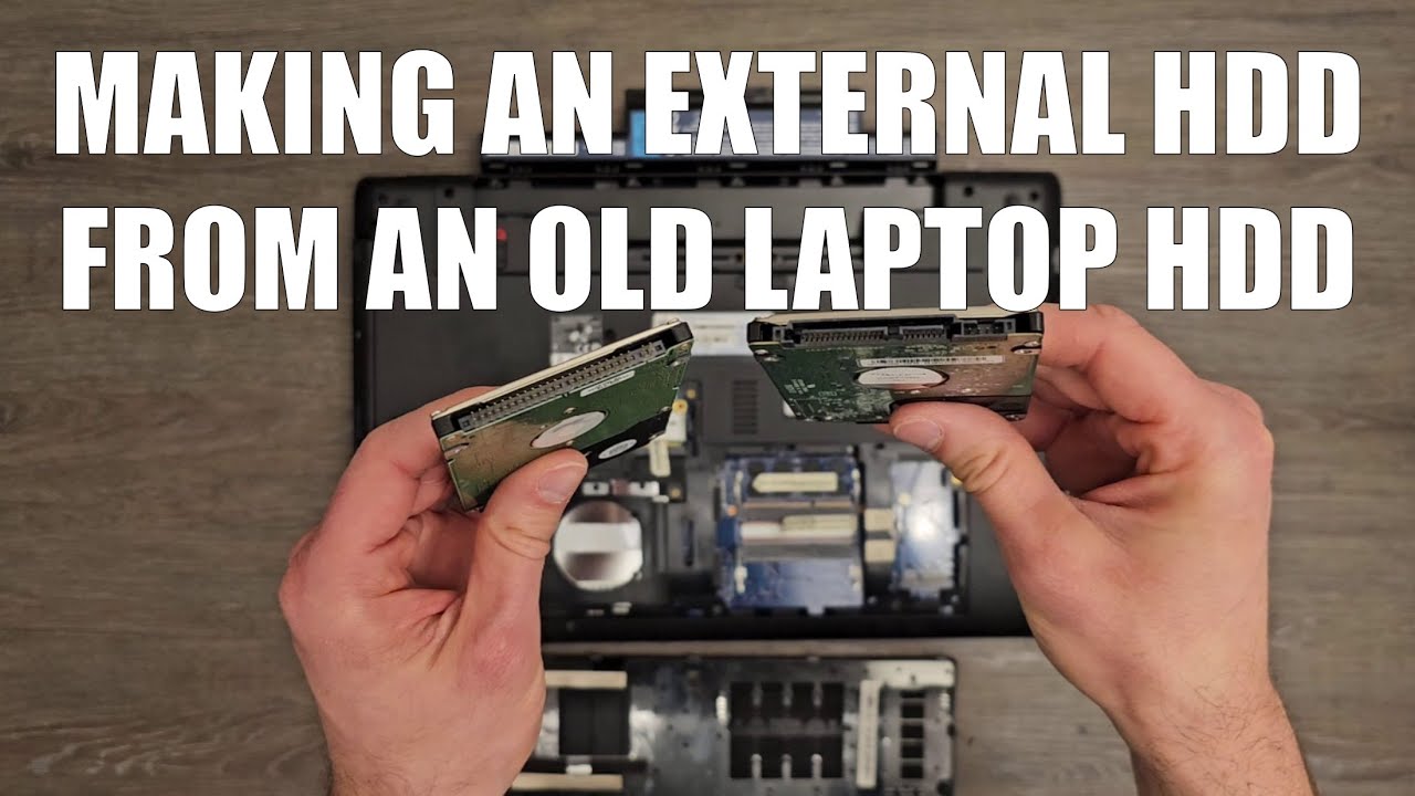 Making an external HDD from an old laptop HDD - YouTube