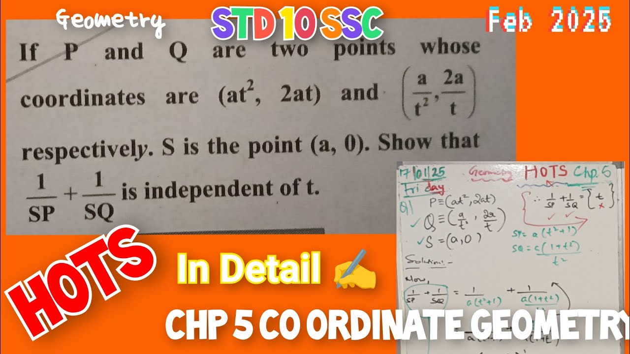 Geometry | HOTS QUESTION | CHP 5 Co ordinate Geometry - YouTube