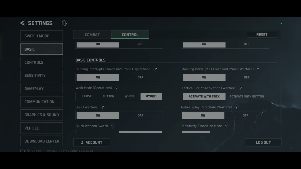 Delta Force Mobile | CBT Settings Set Up Operation Mode - YouTube