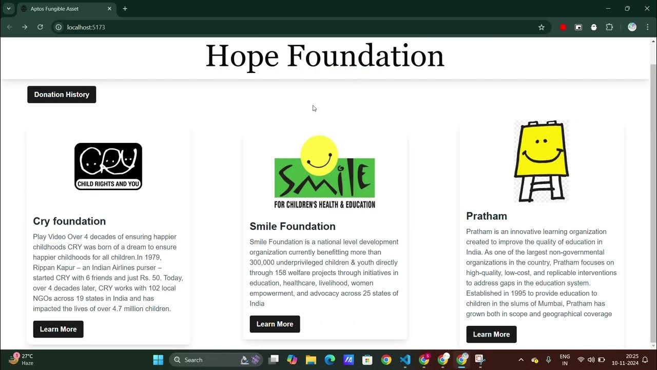 dappathon NSUT , Team name : Hope Connect - YouTube