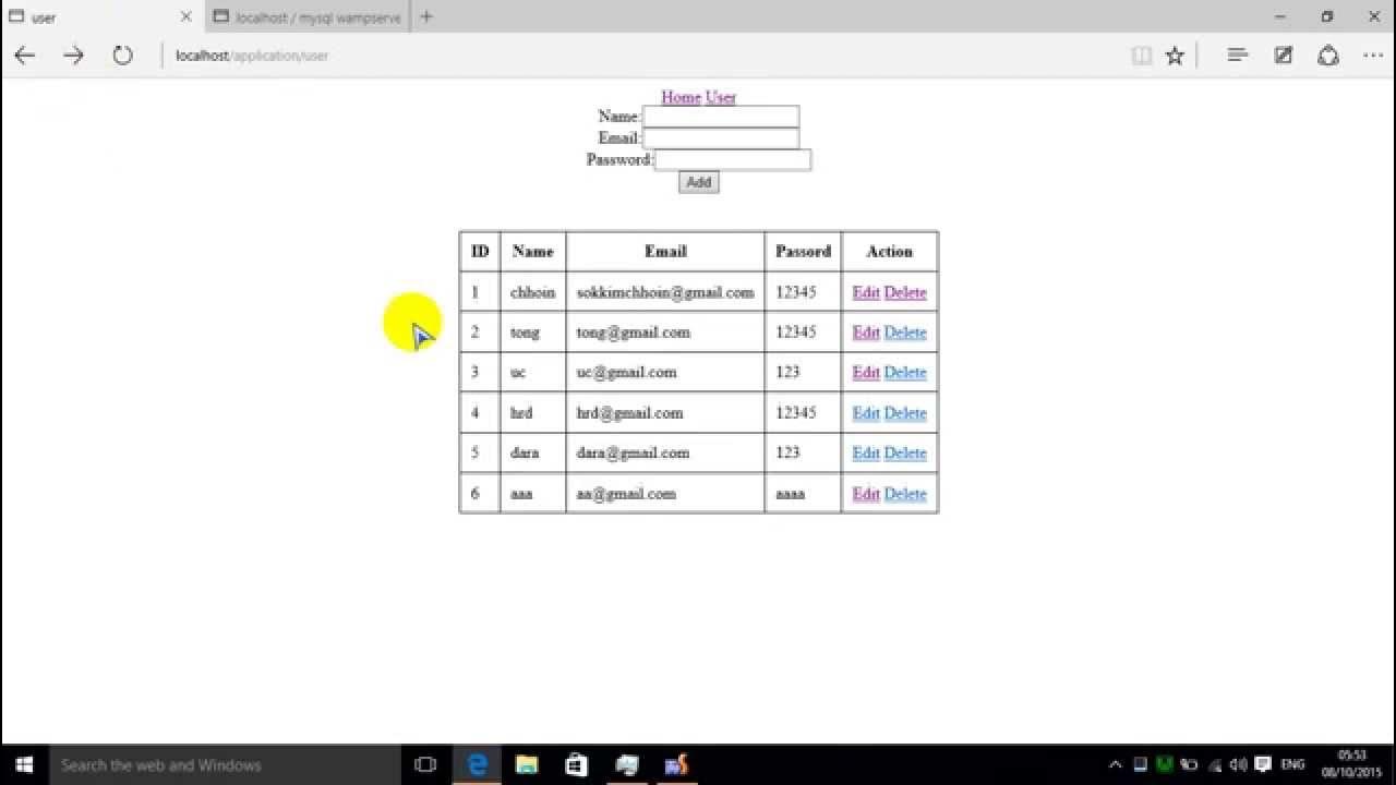 codeigniter 3 delete record from data base lesson 12 - YouTube