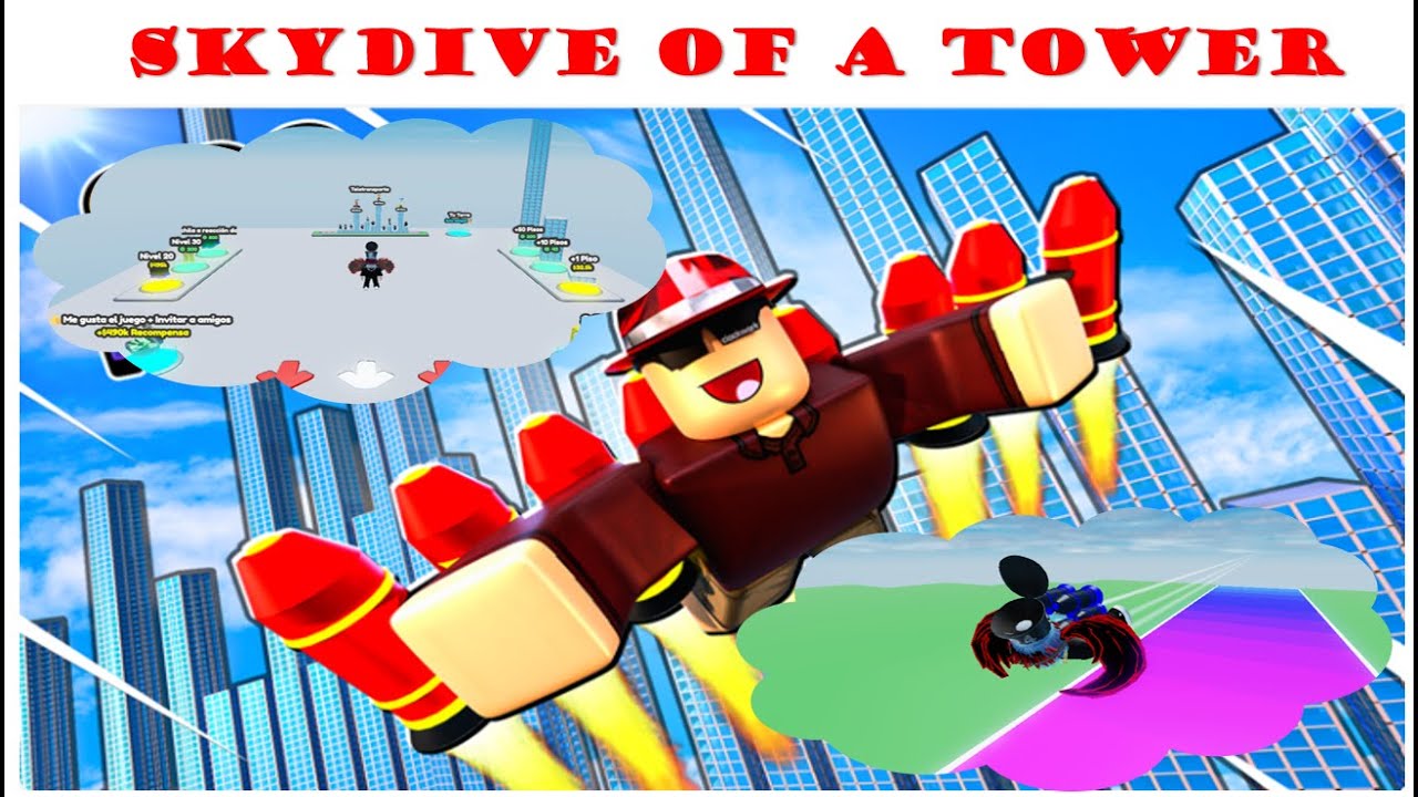 Roblox Skydive of a tower - YouTube