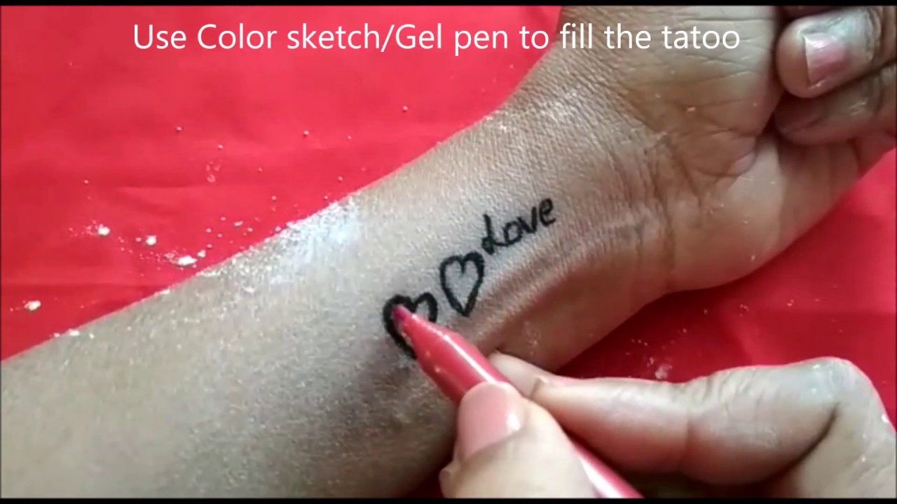 How to make TATTOO at Home - DIY - YouTube
