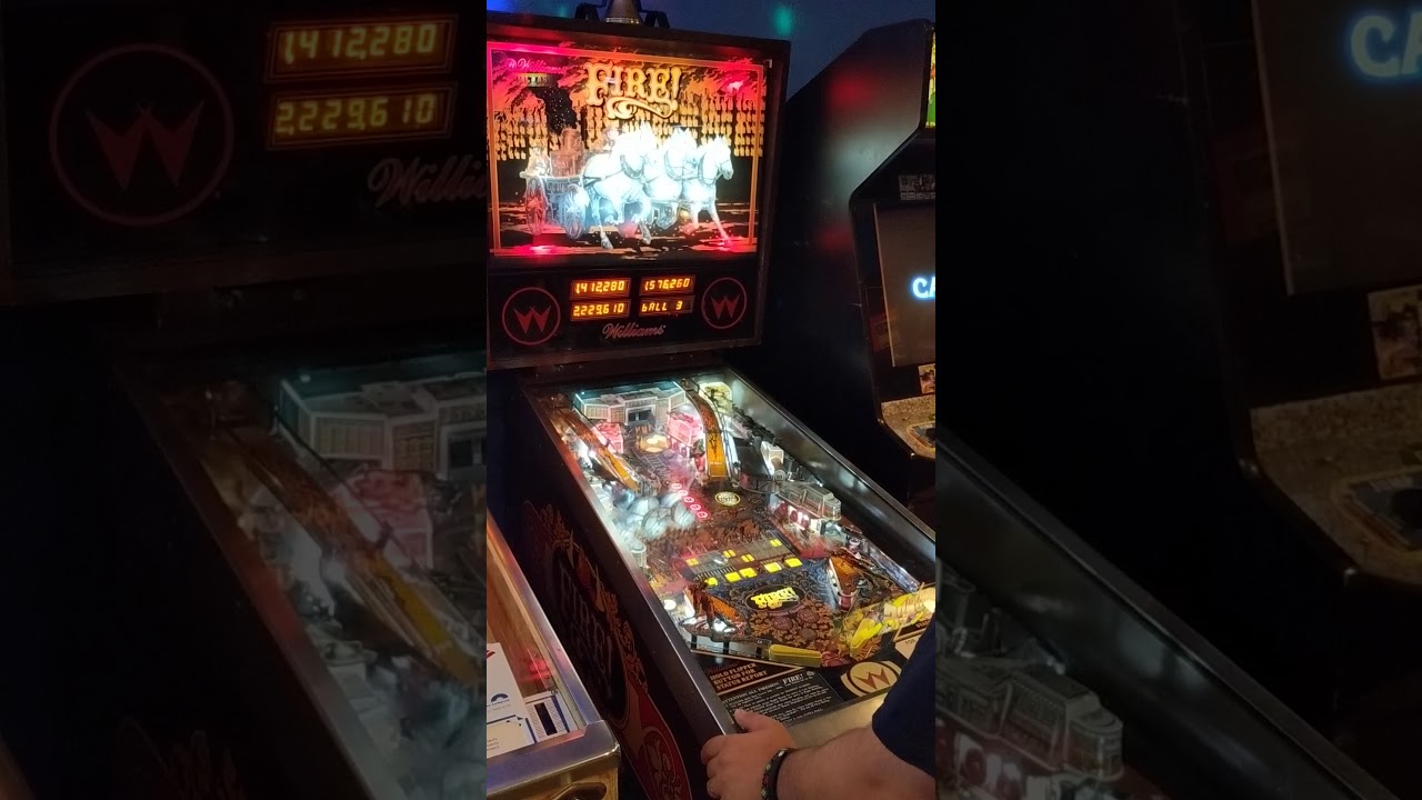 Fire! pinball machine by Williams with working bell - YouTube