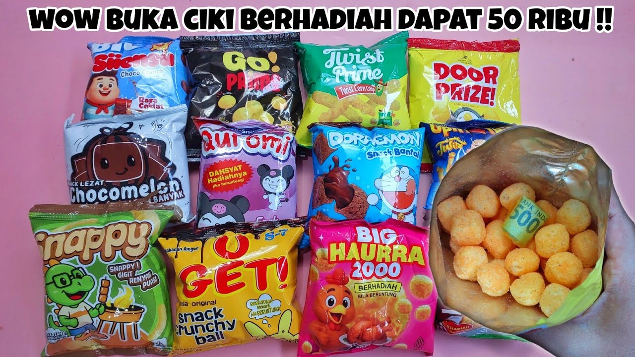 WOW MANTAP SEKALI BUKA CIKI BERHADIAH DAPAT 50 RIBU !!! - YouTube