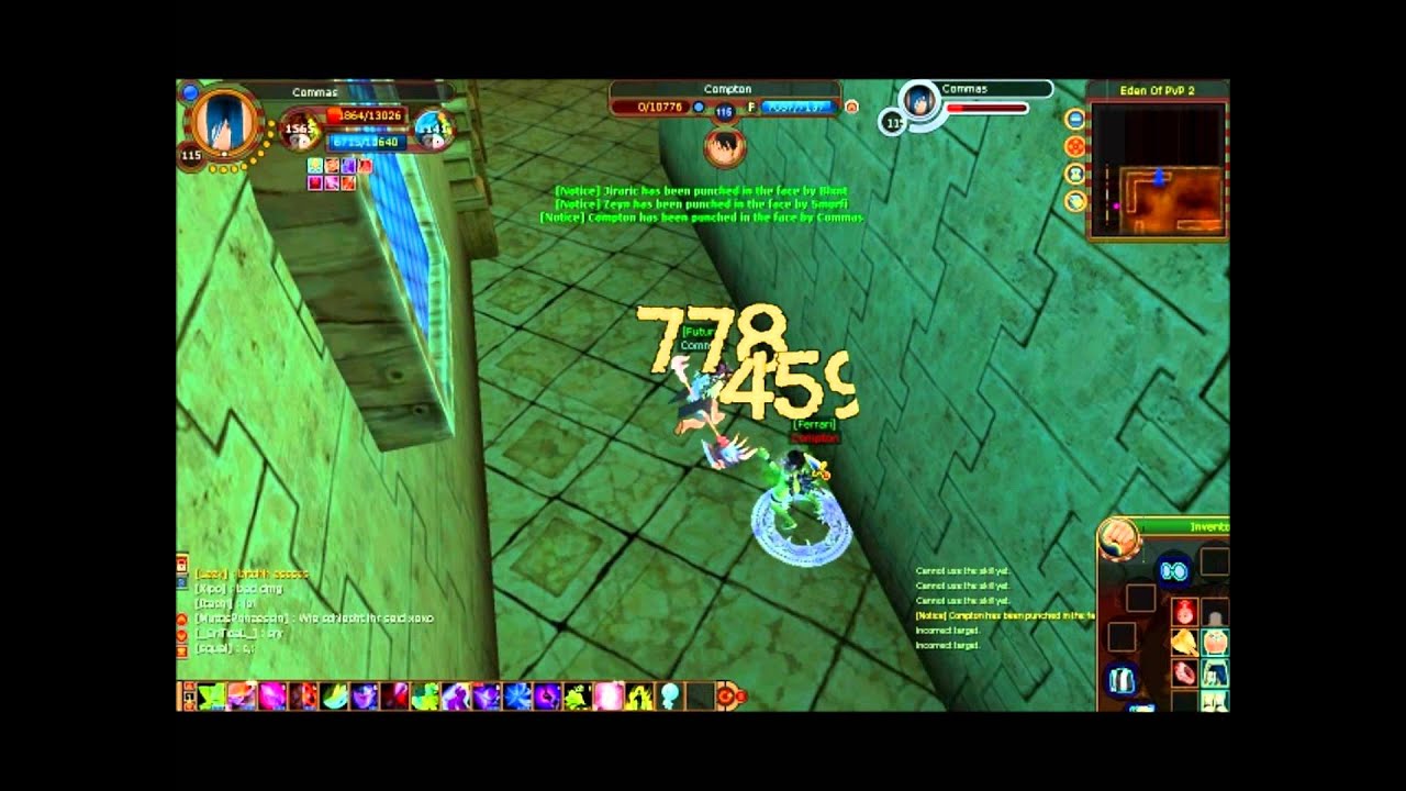 Infinity Online Eden Commas - YouTube