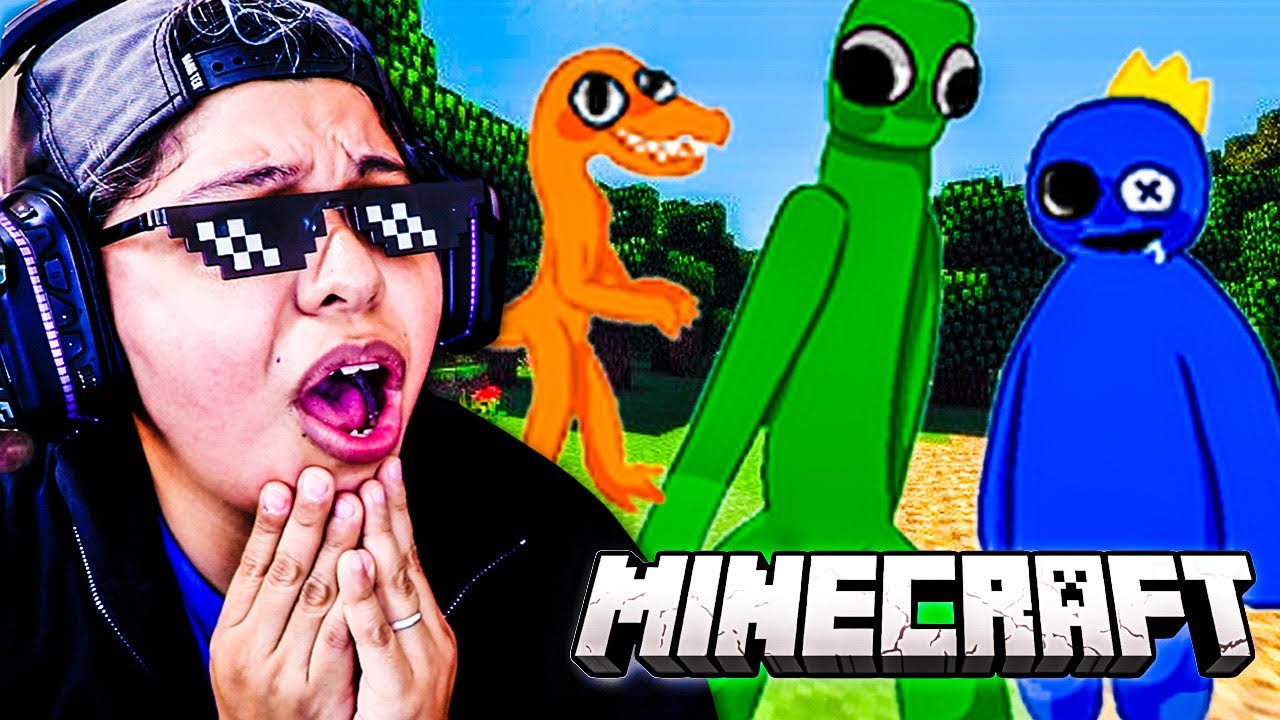 BUSCANDO A LOS MONSTRUOS DE COLORES *RAINBOW FRIENDS* en MINECRAFT 😱🔪 ...