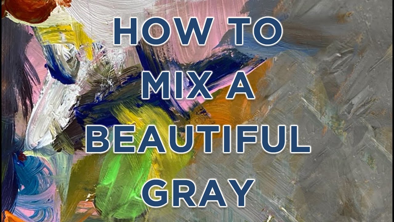 How to mix a beautiful gray - YouTube