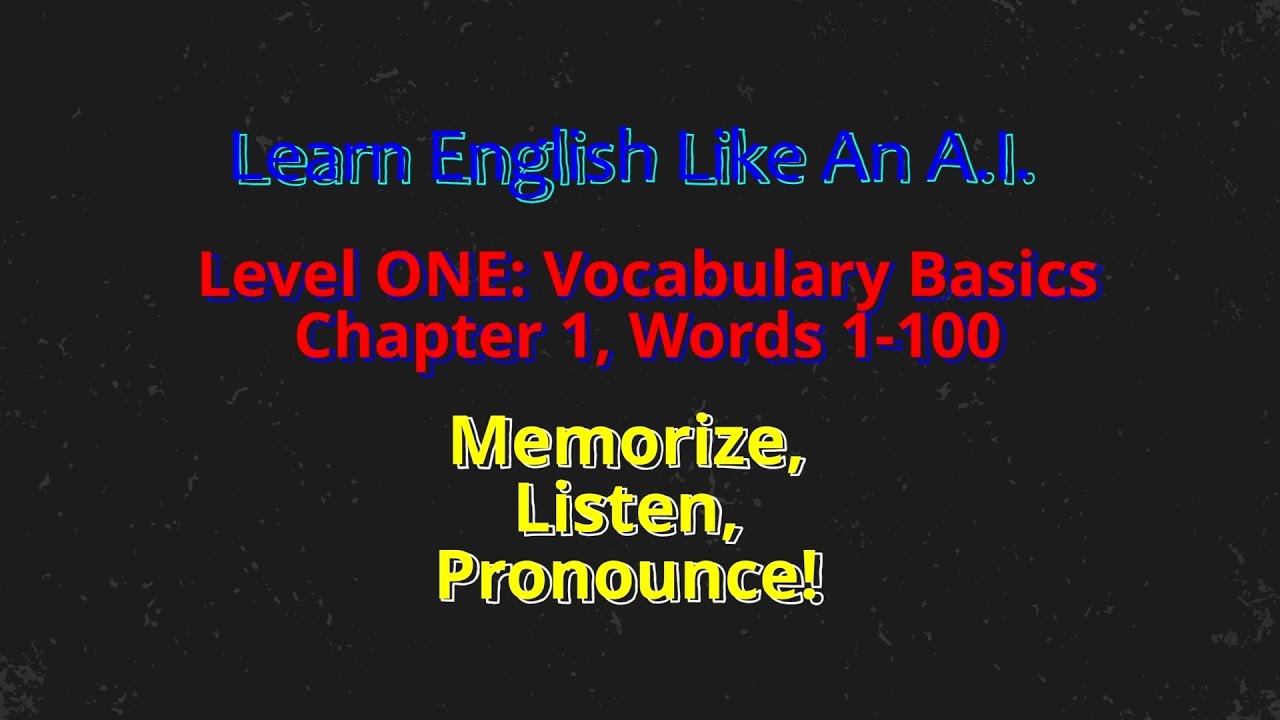Chapter 1 Basic Vocabulary and Listening PRACTICE - YouTube