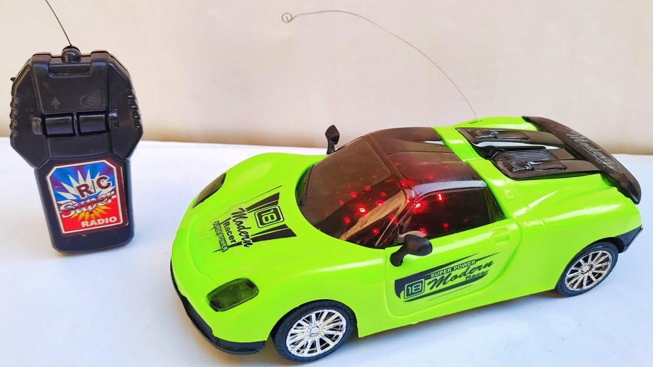 3d light racing car unboxing & testing - YouTube