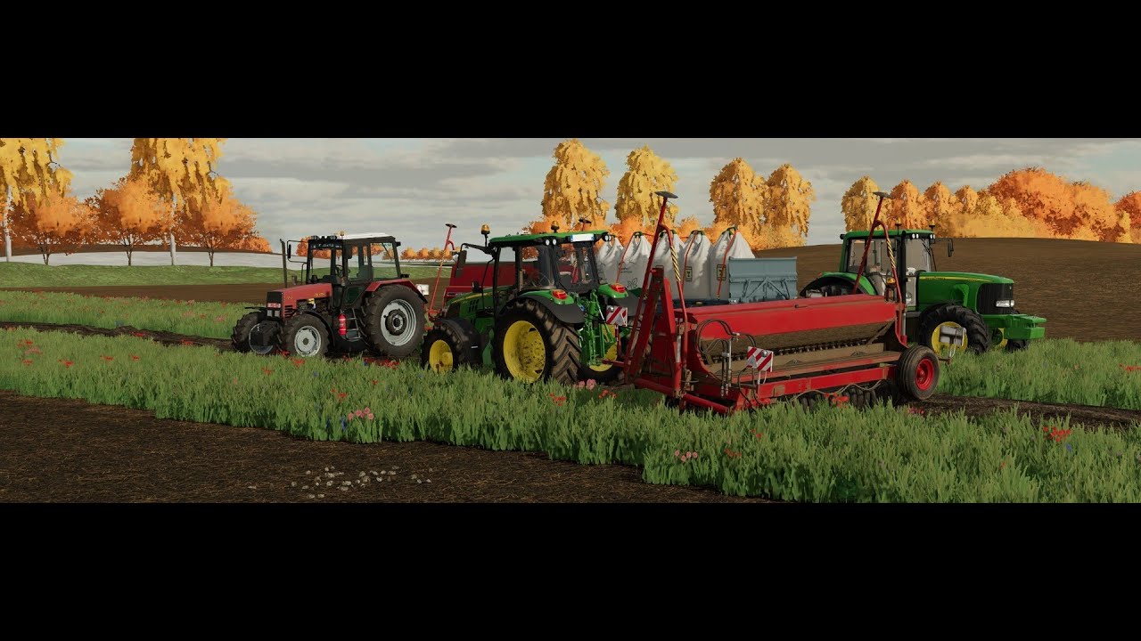 FS22-TSZV5-#AgroRétKFT-Búza vetés. 2x-es IH 6200&MTZ892.2&John Deere ...