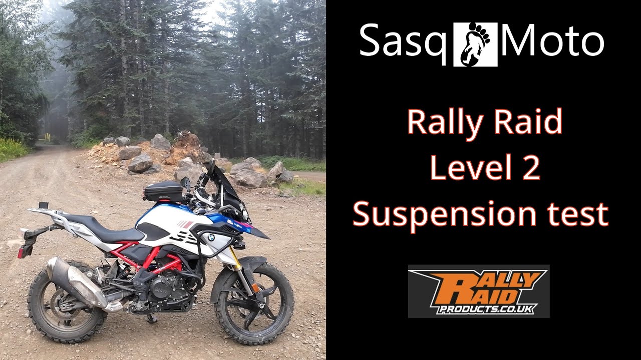 BMW G310GS: Rally Raid Level 2 Suspension off road review - YouTube