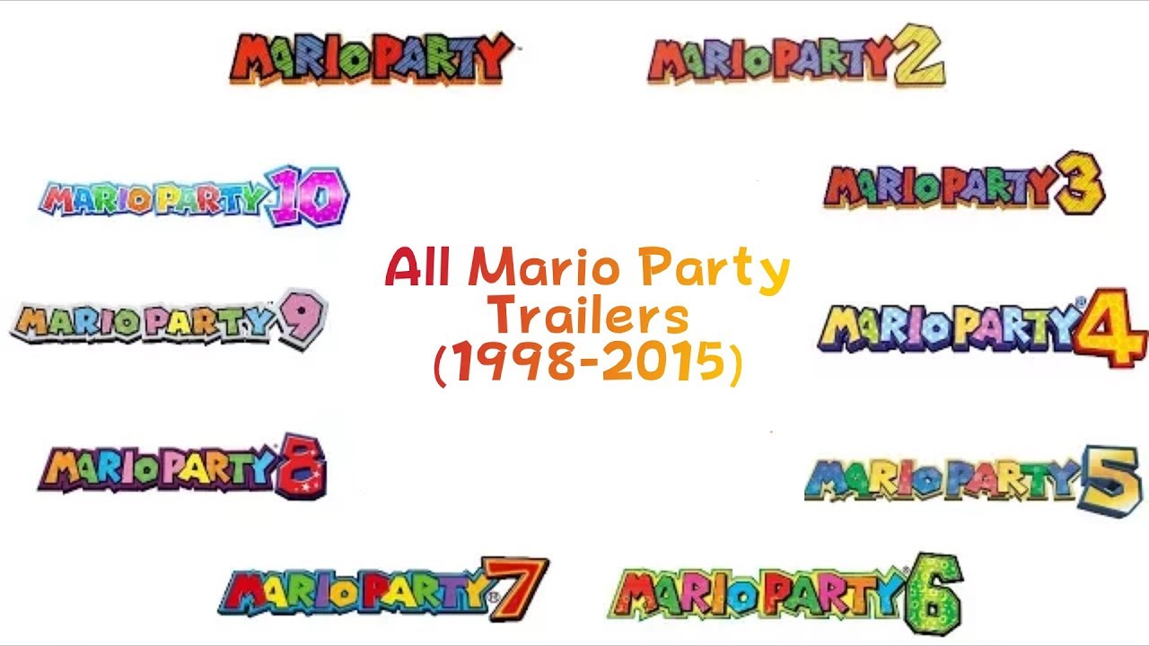 All Mario Party Game Trailer USA & JP (1998 - 2015) - YouTube