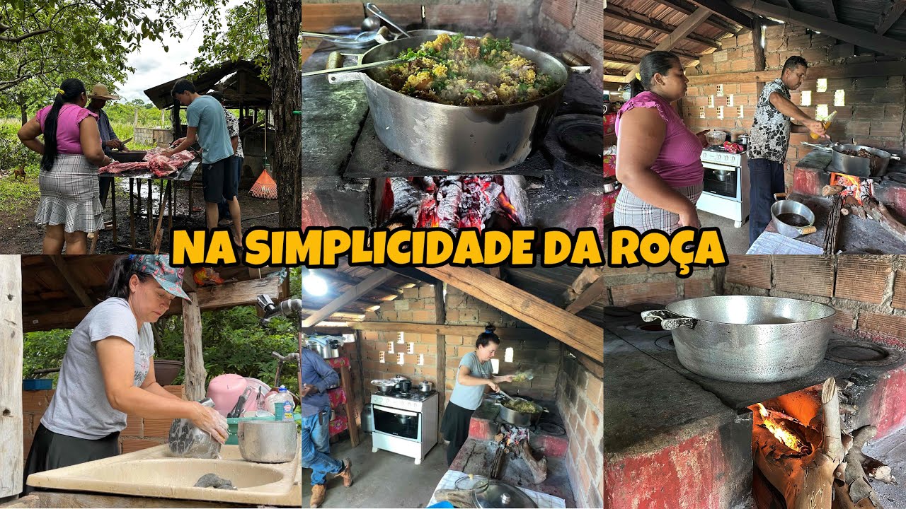 Dia de ir pra a casa dos cunhados pra lidar com capado - YouTube